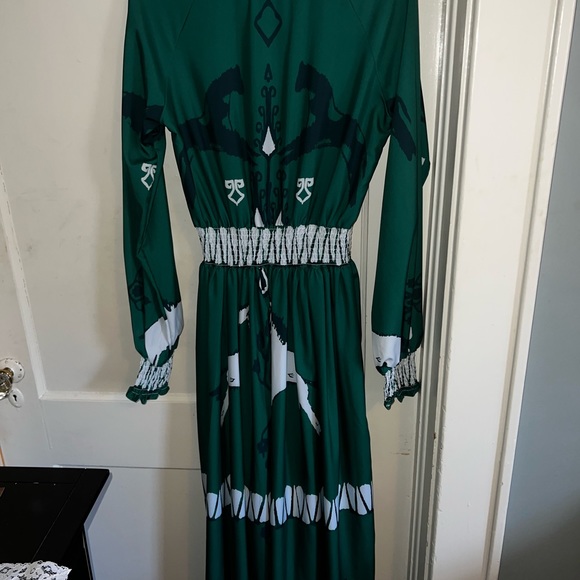 Dresses | Kk Bloom Womens Long Greenemerald Dress | Poshmark
